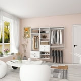 ModMakers White Modular Closet System, Wood Closet Organizer and ...