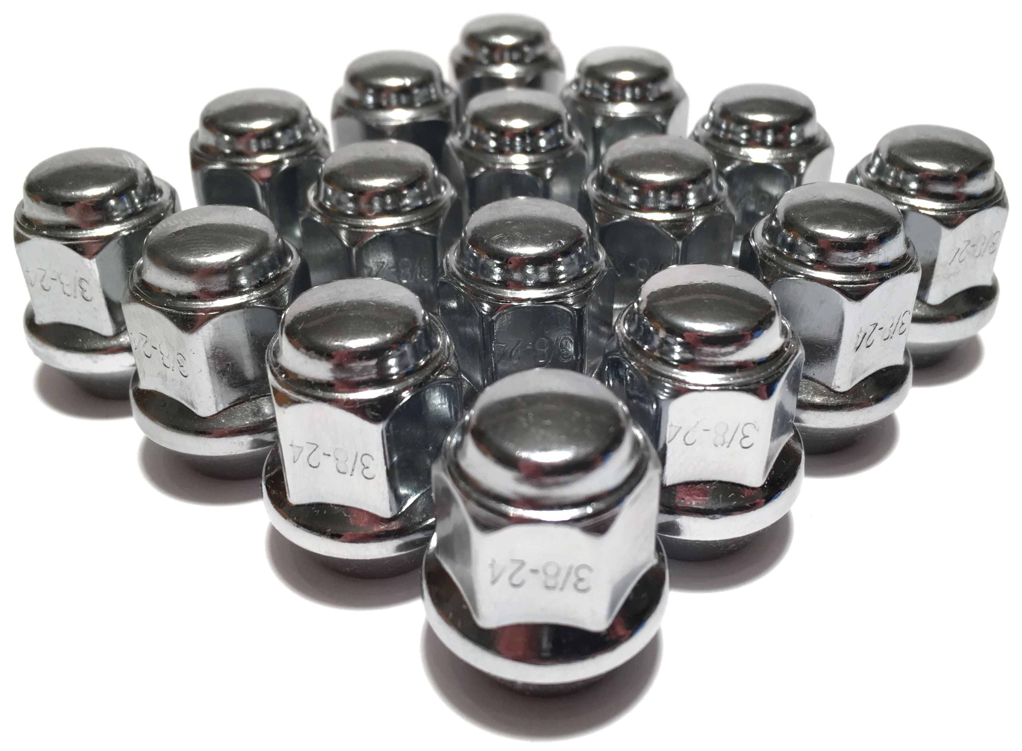 16 Chrome Tapered Base 3/8" Lug Nut Set 17mm Hex ATV UTV KTM Polaris ...