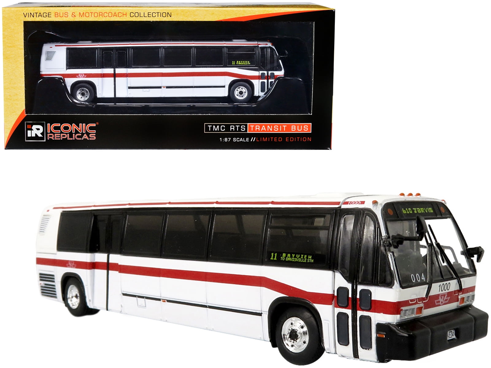 TMC RTS Transit Bus TTC Toronto "11 Bayview To Davisville STN" 1/87 ...