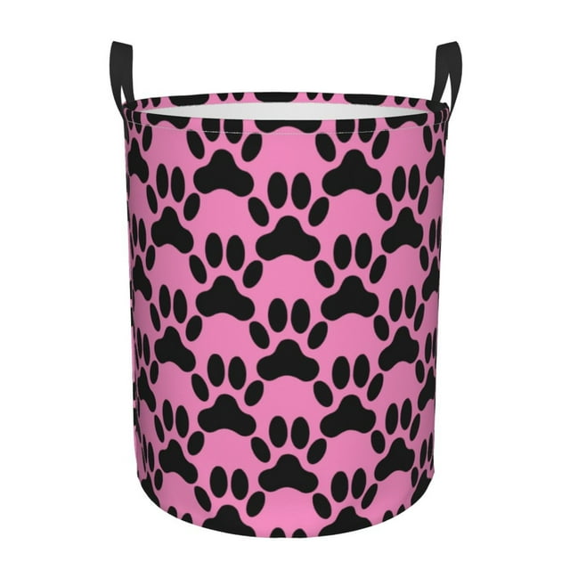DouZhe Waterproof Collapsible Large Laundry Baskets, Pink Animal Dog ...
