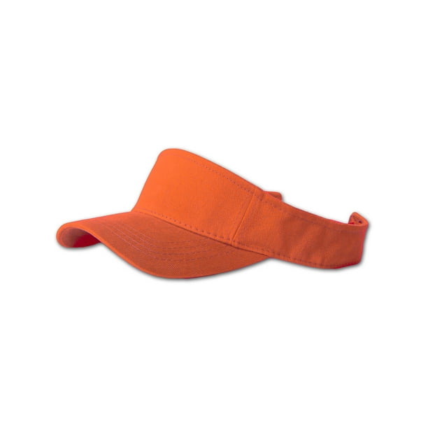Plain Single Sports Visor- Orange - Walmart.com