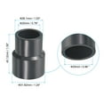 Uxcell 1x0.8" ID Reducer Pipe Fitting PVC Straight Socket Coupling ...