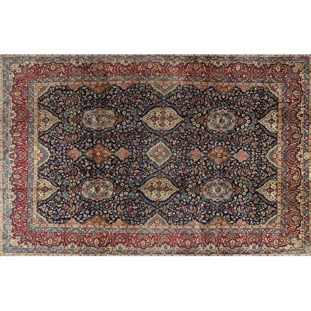 Ahgly Company Indoor Rectangle Traditional Dark Almond Brown Persian ...