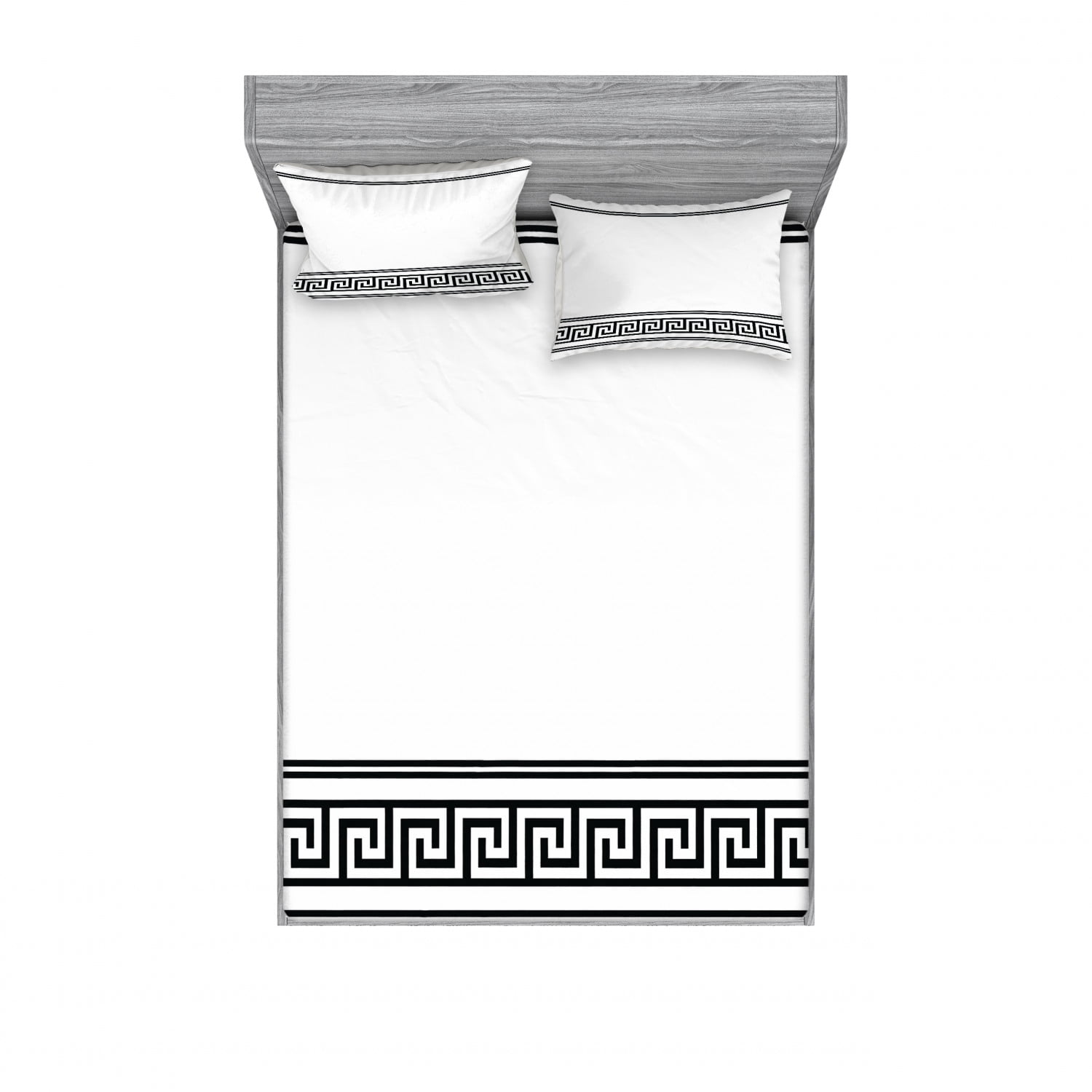 Abstract Bedding Set with Sheet & Covers, Simplistic Classic Greek ...