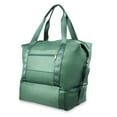Protégé Collapsible Drop Bottom Weekender Duffel Bag, Olive Green ...