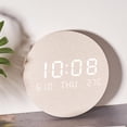 YIGSECU Contemporary LED Clock Wall Clock with Quiet Feature ...