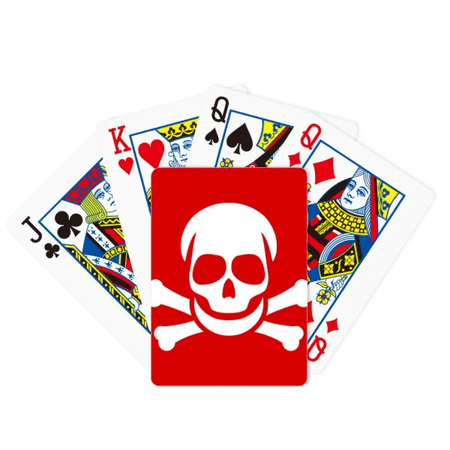 Poisoning Red Square Warning Mark Poker Playing Magic Card Fun Board ...