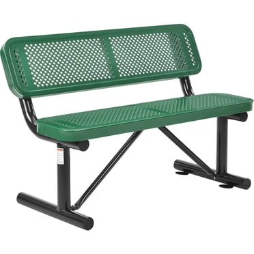 Global Industrial Park Bench With Backrest, 4'L, Tan - Walmart.com