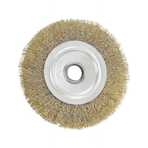 BR Cepillo de alambre redondo con orificio para carrete, alambre de ...