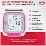 Ever Ready First Aid Fully Automatic Pink Wearable Blood Pressure Wrist ...