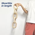 Wood Chain Link Decor Coffee Table Desktop Decorative Wooden Chains ...