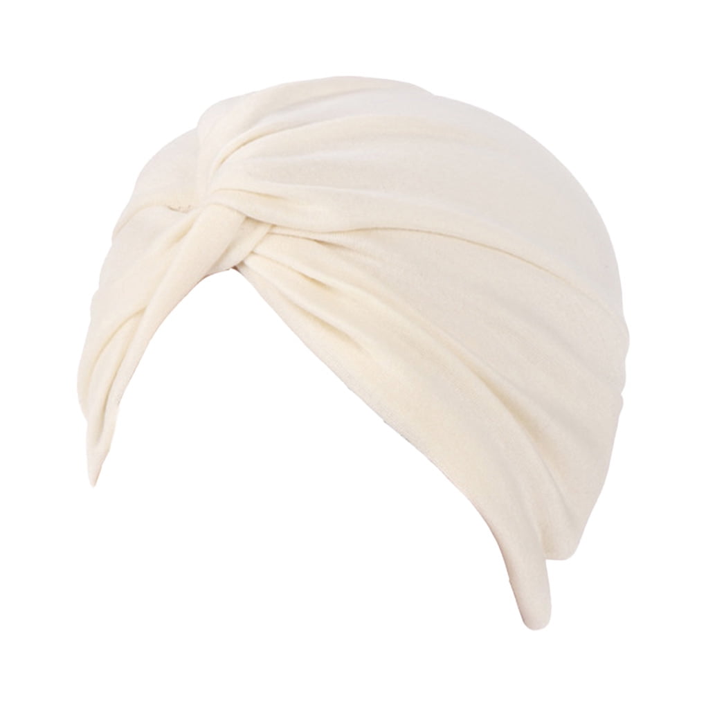 Linyer Muslim Turban Hijabs Caps Forehead Color Turbans Knot Hats ...