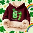 Kid St Patricks Day Sweatshirt Hoodie Drawstringless Front Pocketless ...