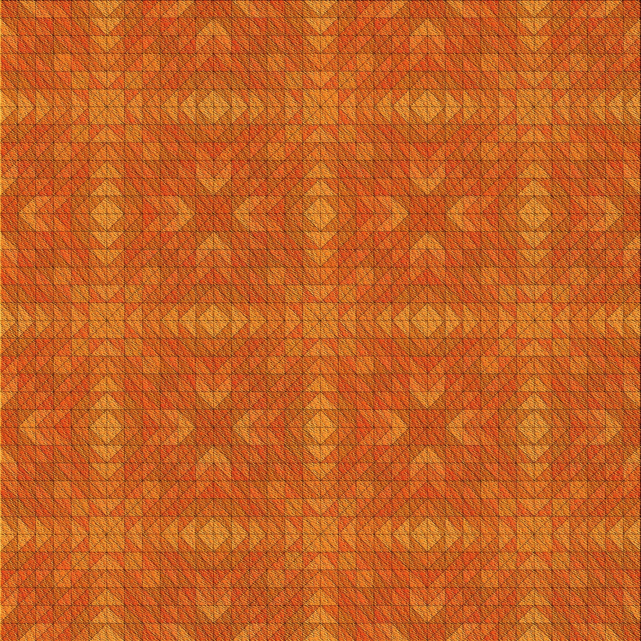 Ahgly Company Indoor Square Patterned Neon Orange Area Rugs, 4' Square - Walmart.com