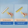 Agiufgs Glass Squeegee 3-in-1, Removes Water and Soap Scum Without ...
