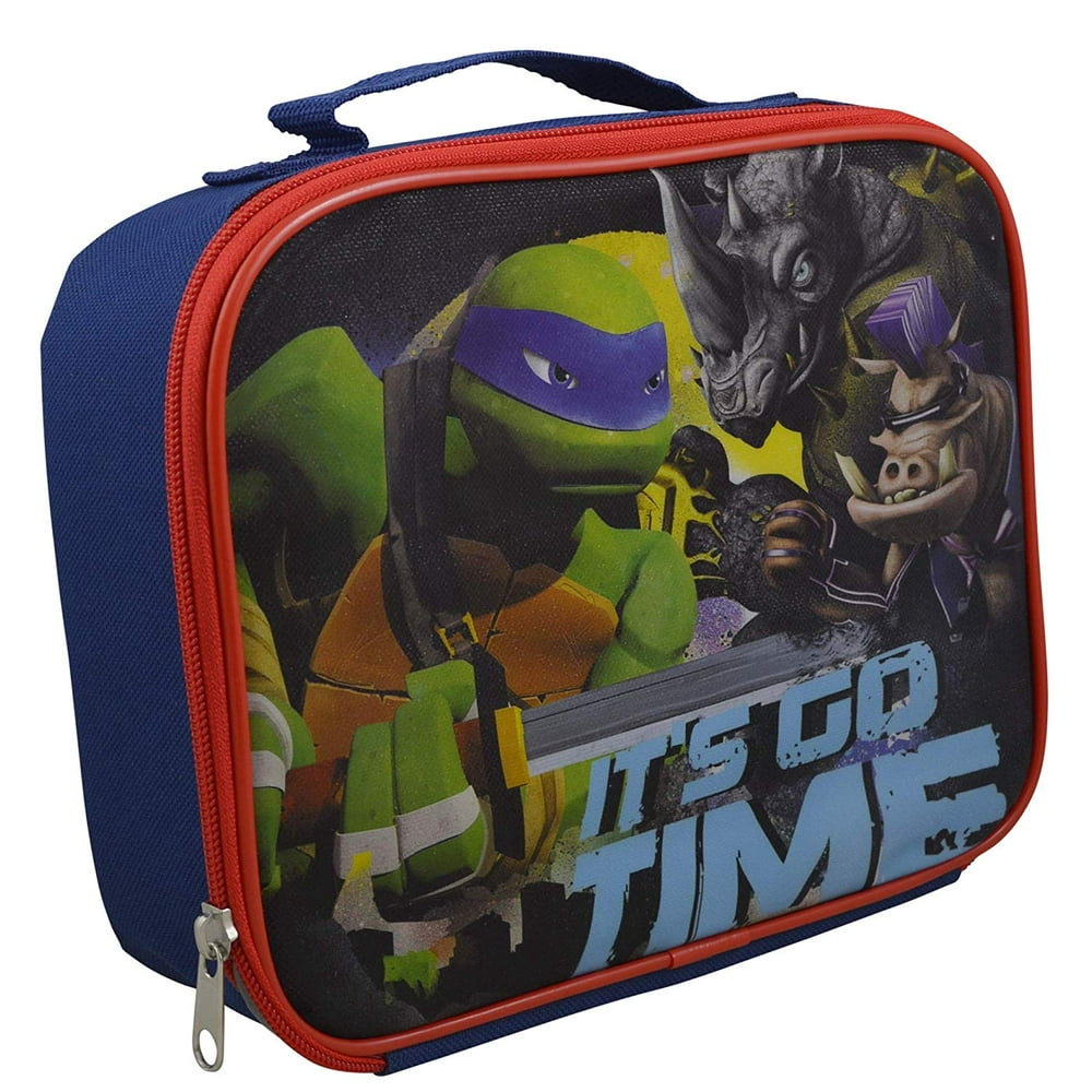 Nickelodeon TMNT Ninja Turtles Insulated Lunch Bag Box - Navy & Red ...