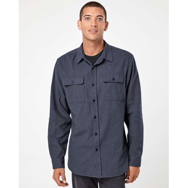 Extra Heavyweight Brawny Flannel Shirt, Solid Colors - Walmart.com