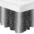 Art Black Bed Skirt California King Size 16 Inch Drop, Vintage White ...