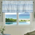Blue Stripes Valances for Windows Abstract Watercolor Gradient Blue ...