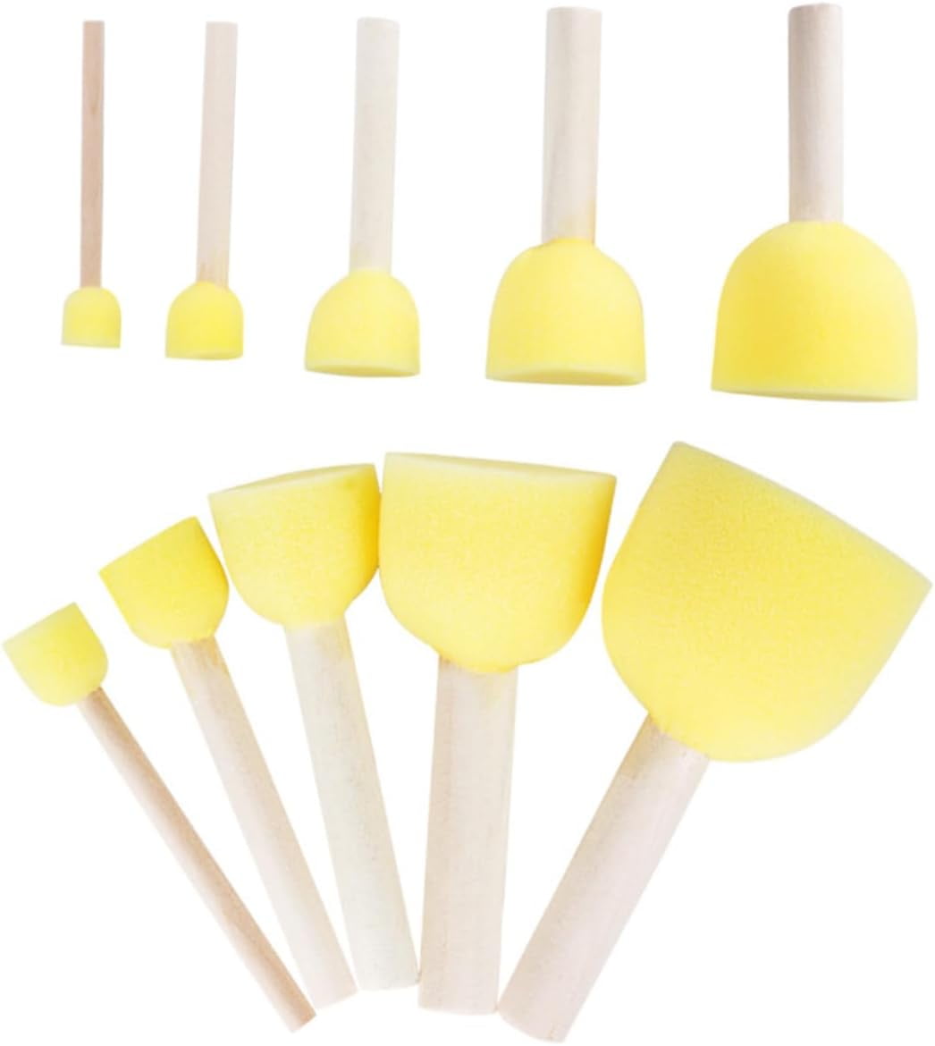 15pcs Tools for Round Paint Brush Paint Brush Sponge Paint Brush for ...