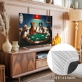 Abstract Animal TV Dust Cover 65 Inch, Dog In The Room Playing Poker ...