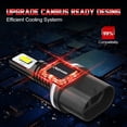 Pack of 4 9007 LED Headlight Bulbs High Low Beam Kit 880 Fog Light Plug ...