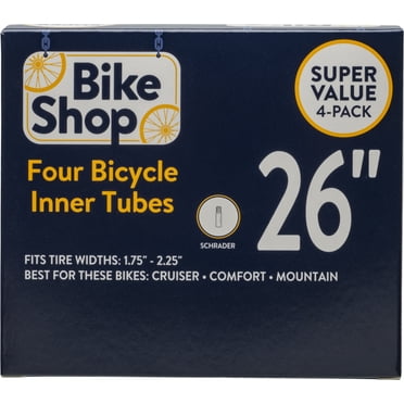 Bell Schrader Valve Bicycle Inner Tube, 26" x 1.75-2.25", 4-Pack ...
