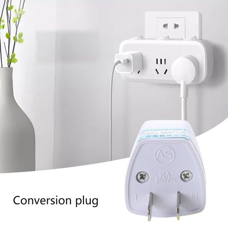 10 PACKS Multi-Standard Adapter Plug Round Flat Power Plug Multi ...