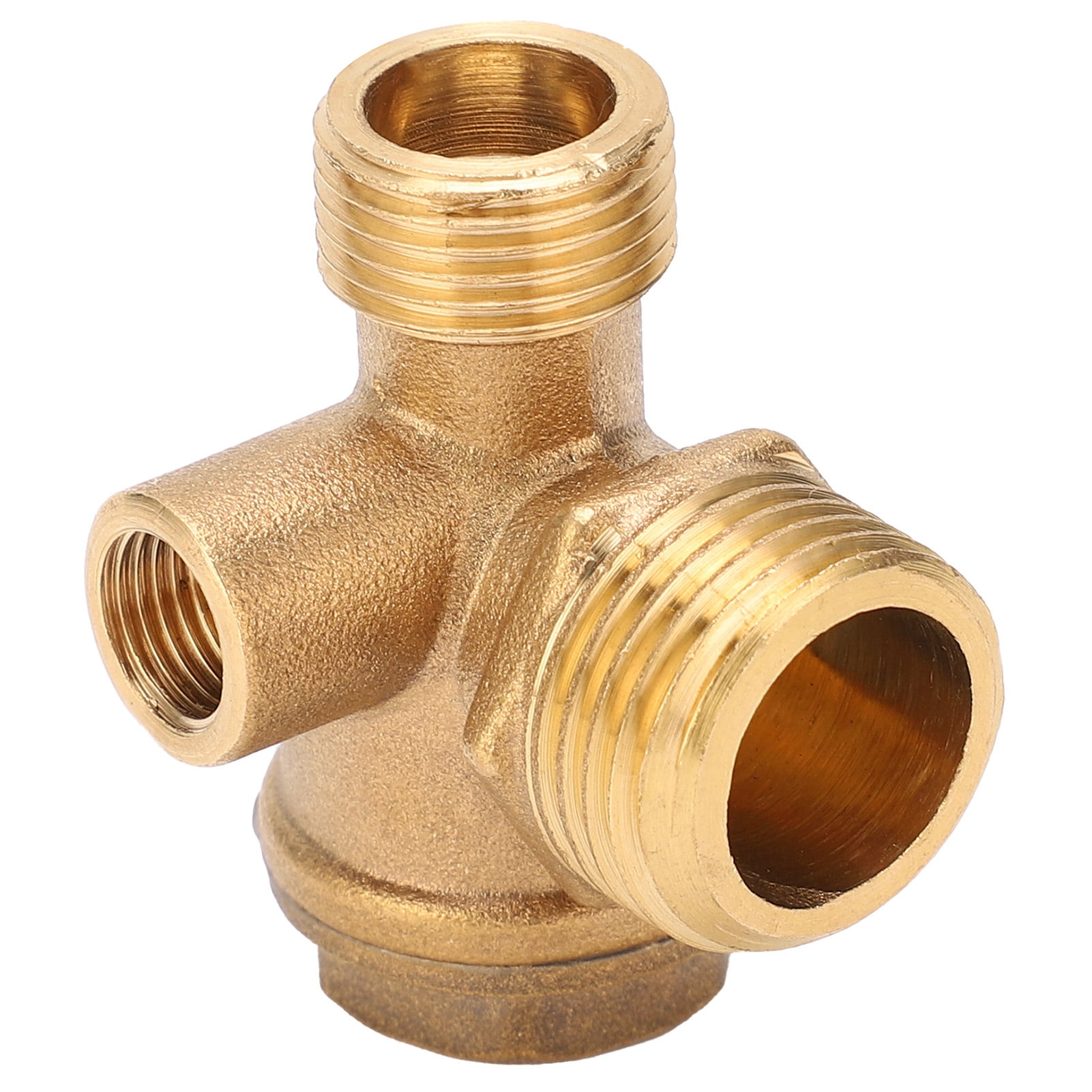 Air Compressor Valve, Brass Check Valve 3-Way Check Valve For Hydraulic ...
