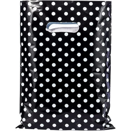 Plastic Shopping Bag with Handle for Business, Boutique Merchandise Bag ...