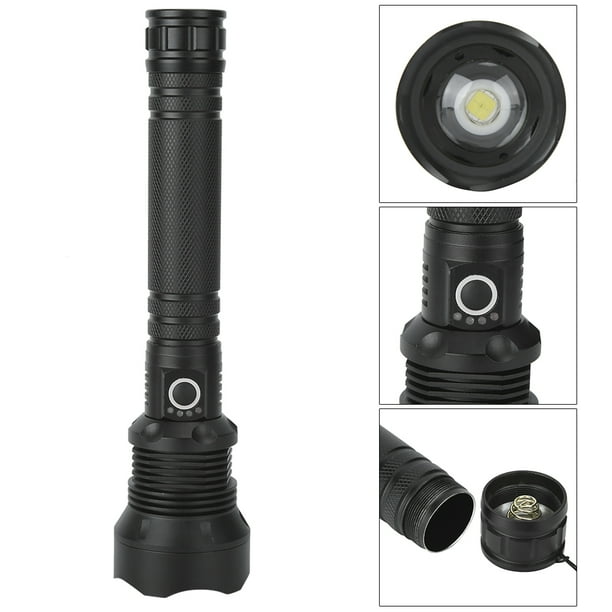 Linterna de luz potente, XHP70 9000LM, 3 luces, linterna LED USB ...