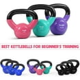 Yes4All 30 lb Vinyl Coated / PVC Kettlebell, Multicolor, Combo / Set, Includes 5-15lb - Walmart.com
