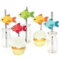 Big Dot of Happiness Let's Go Fishing - Paper Straw Decor - Fish Themed ...