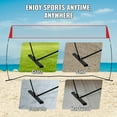 Freestanding Volleyball Training Net, Adjustable Height 7.4–8 FT ...