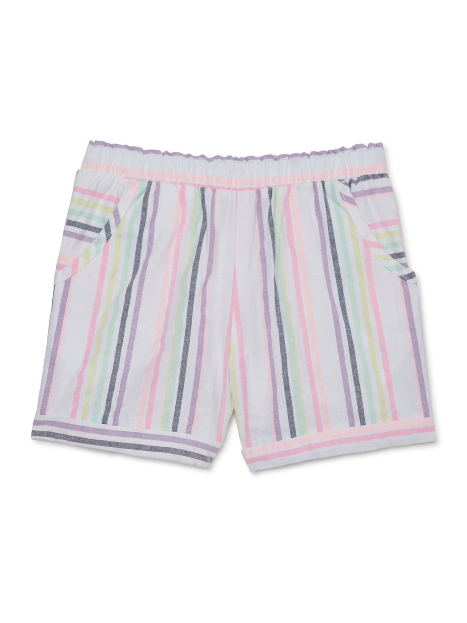 Wonder Nation Little Girls & Big Girls Pull On Shorts - Walmart.com