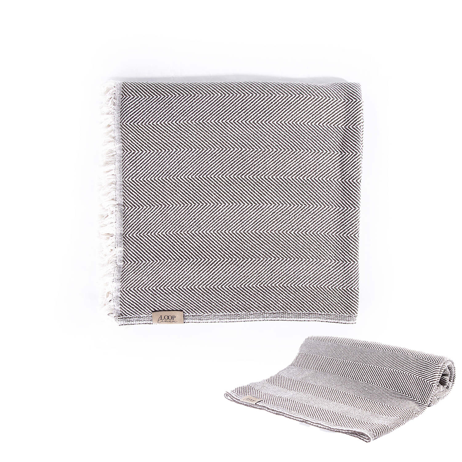 Loop Linen Cotton Throw Blanket, Hand Woven Housewarming Gift, Home ...
