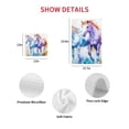 Blue Purple Horse Print Kitchen Dish Towels for Drying Dishes Set of 2 ...