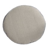 LR Home Oakley Round Blue/White Striped Indoor Small Pouf Ottoman, 14 ...