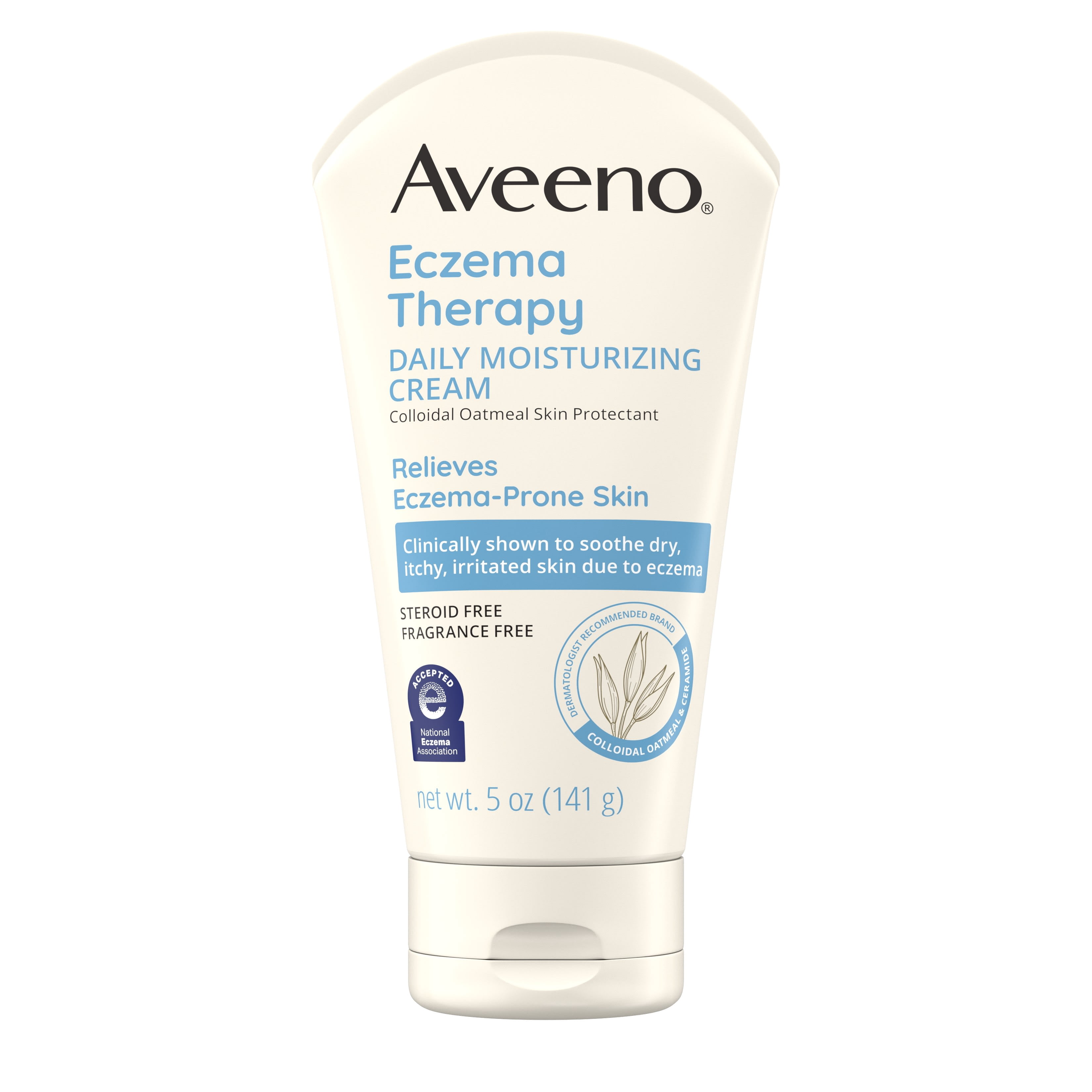 Aveeno Eczema Therapy Daily Soothing Body Cream, Steroid-Free, 5 oz ...