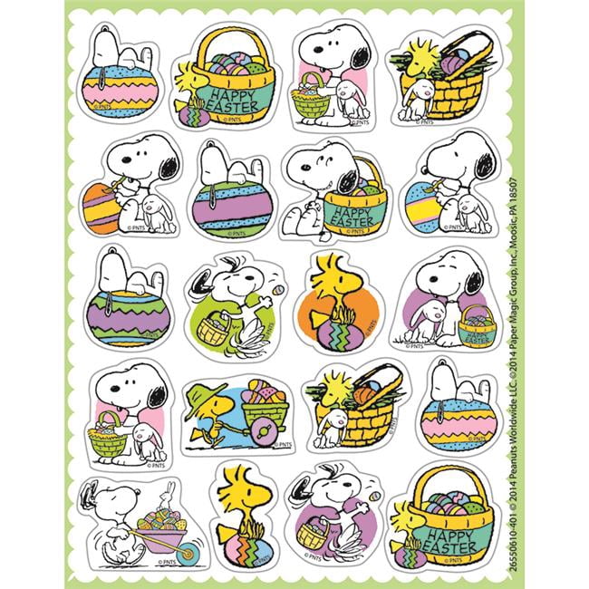 Peanuts Easter Theme Stickers - Walmart.com