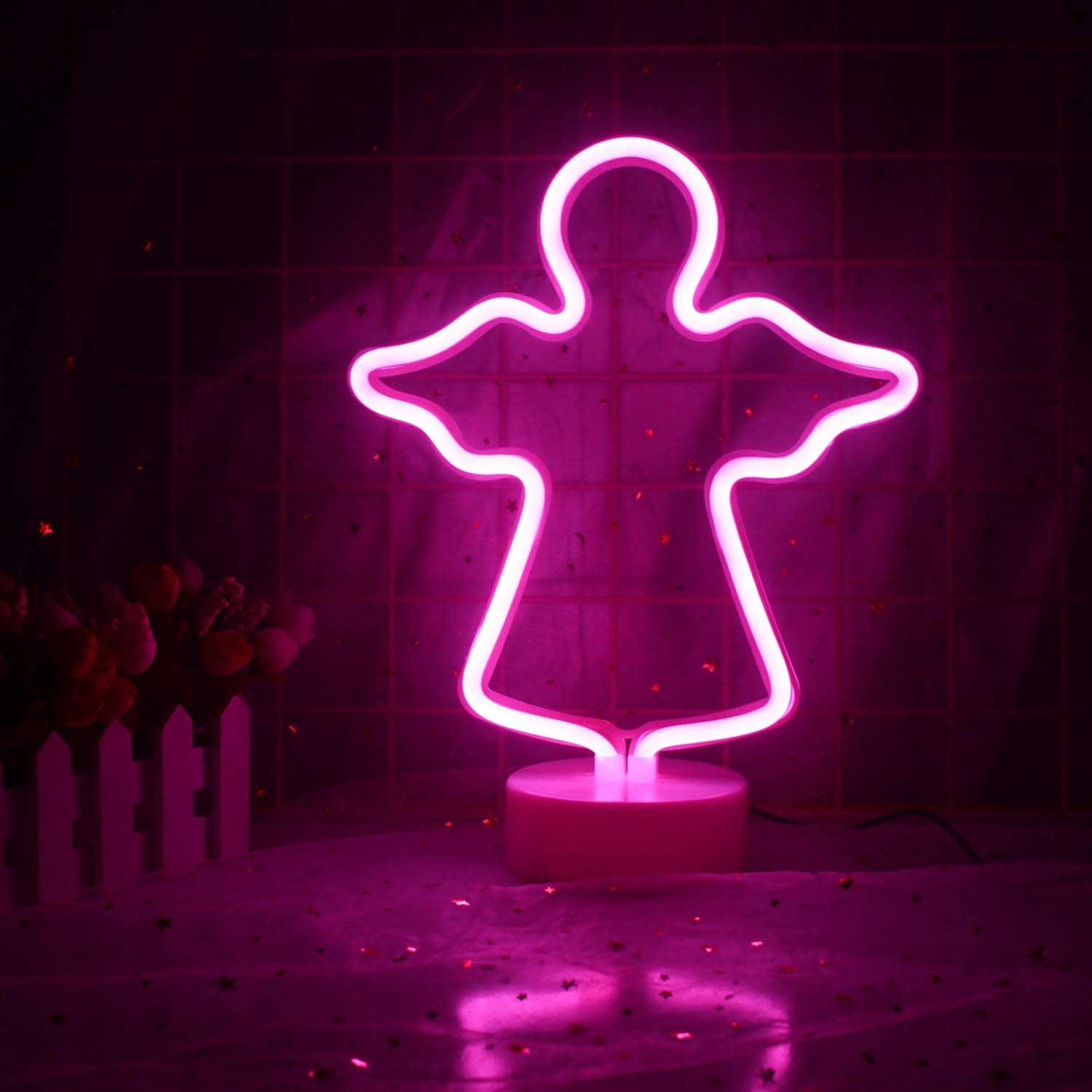 LINLIN Neon Night Light, LED Neon Signs Night Light Neon Lights Neon ...