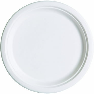 ECO PRODUCTS Compostable 6" Paper Plates, Case of 1000, Disposable ...