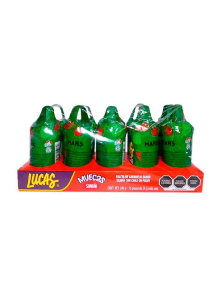 Pack de 24 Dulce Lucas Muecas Sandía 10 piezas Lucas Sandia | Walmart ...