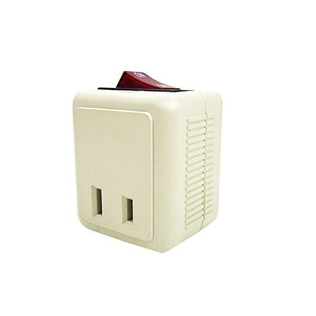 POWTECH Single Outlet Power Adapter with Red Indicator On/Off Switch ...
