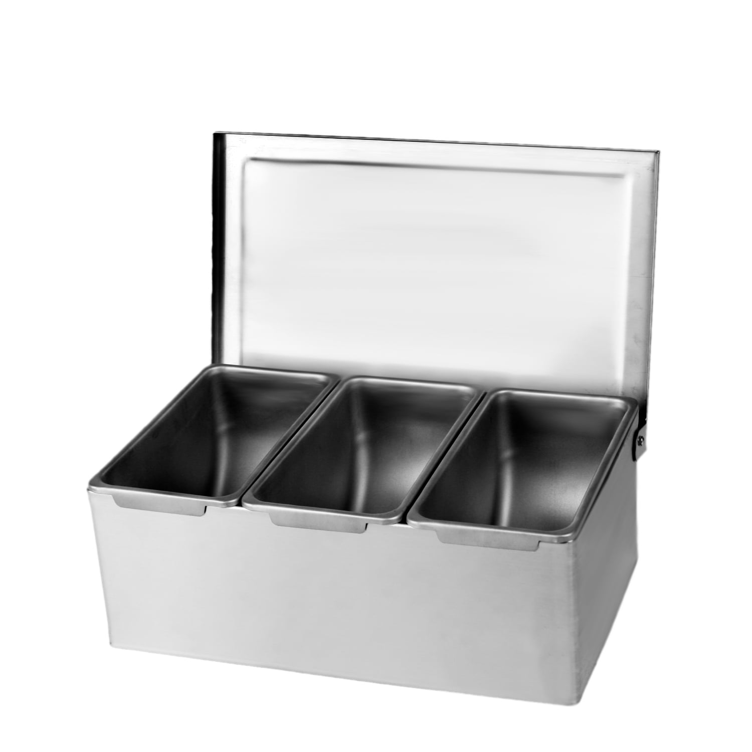 Excellante 3 section stainless steel condiment compartment, comes in ...