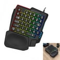 Oasiva One Handed Mechanical Feel Keyboard for Gamers with Long Key ...