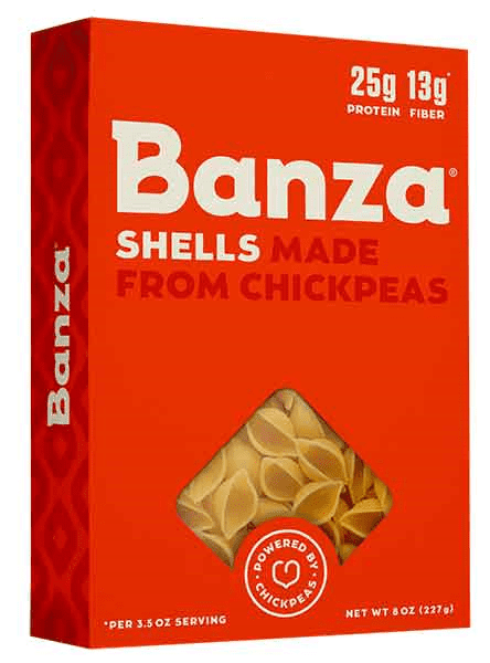 Banza Chickpea Shells Pasta Gluten Free, High Protein, Low Carb & Non ...