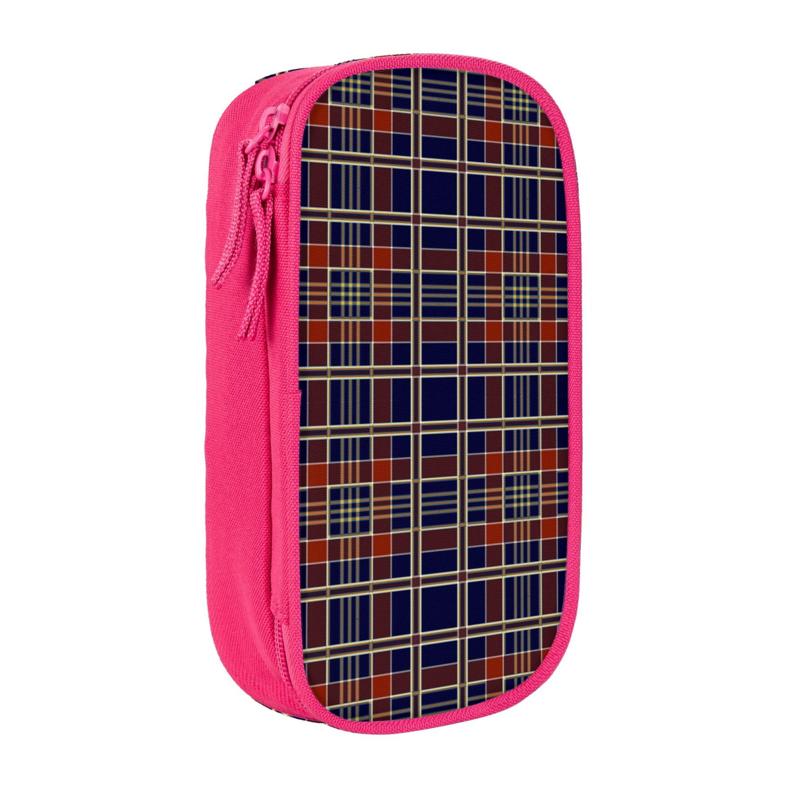 XMXY Plaid Tartan Scottish Checkered Pencil Case Cute Aesthetic ...