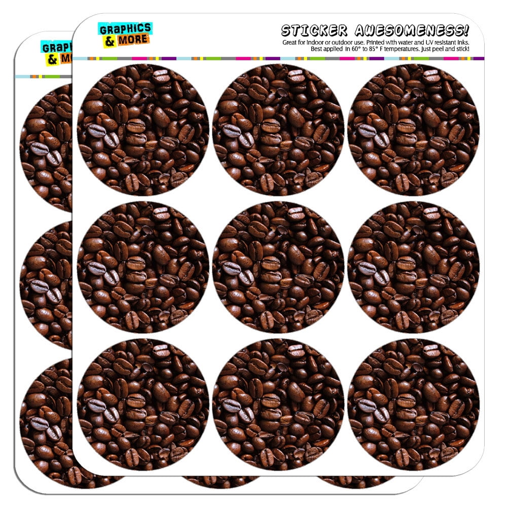 Coffee Beans 2" Scrapbooking Crafting Stickers - Walmart.com