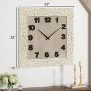 Lulu Decor, Decorative Crystal Metal Vine Wall Clock, Diameter 25", 9. ...